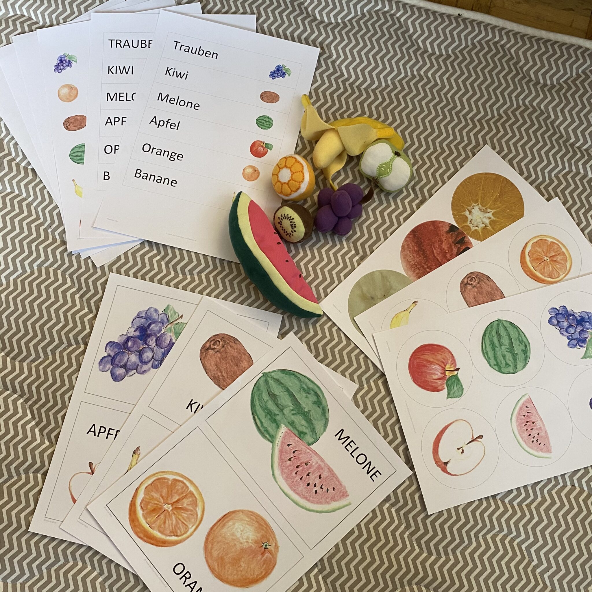 10 Spielideen rund um das Thema "OBST" - Julia Kreativblog